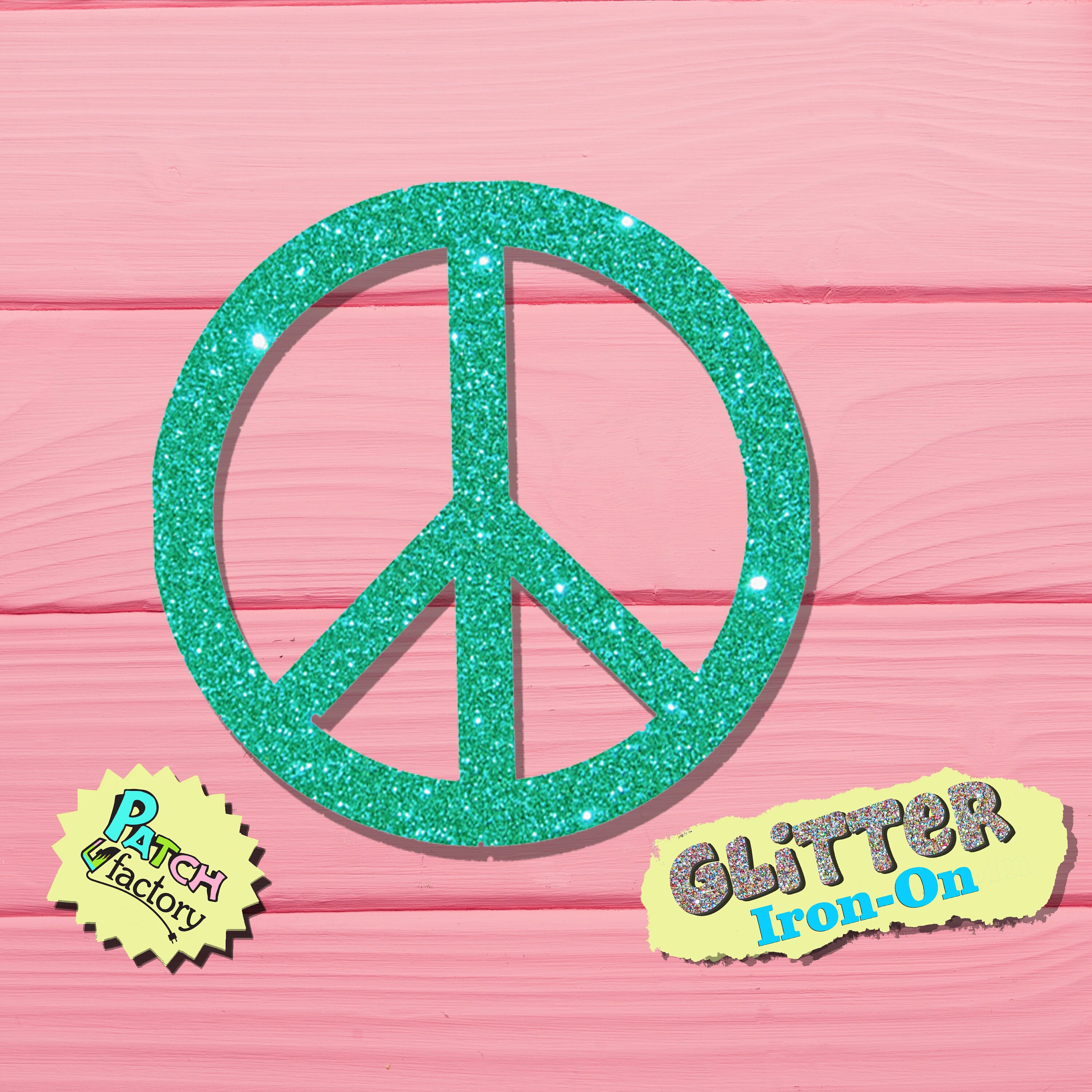 Glitter Peace Sign