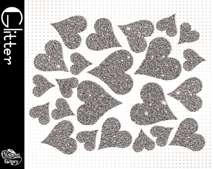 Set of 10 X Hearts Iron on Screen Print Transfers for Fabrics Machine ...