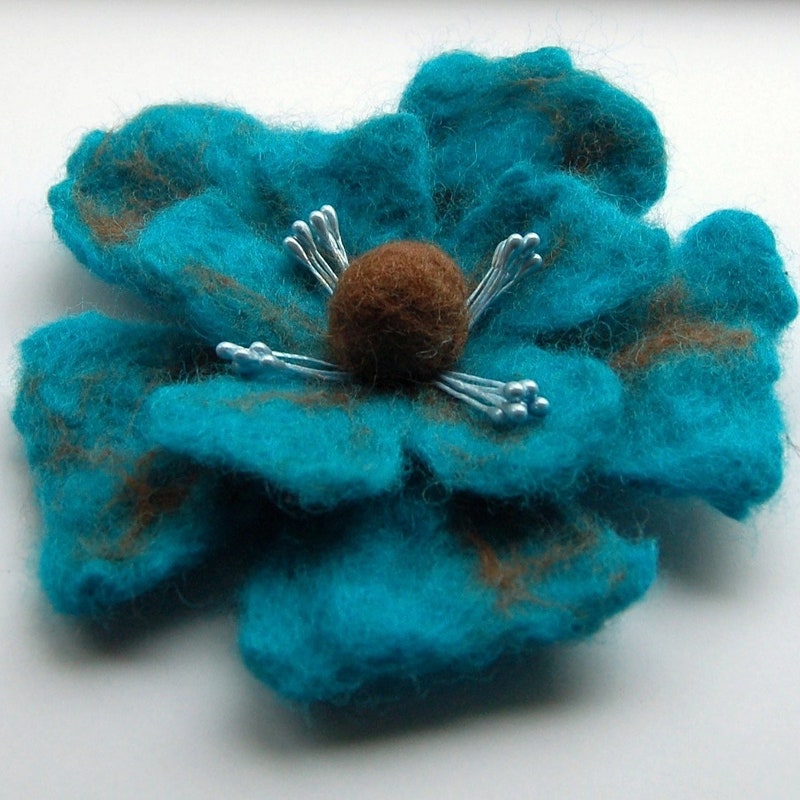 Wool Flowers - Etsy