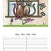 Birthday Calendar With Cat Drawings, Perpetual Calendar, Digital ...