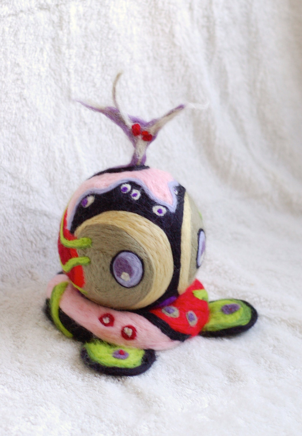 Felt Art OOAK Hand Felted Sculpture With Lots of Colors - Etsy