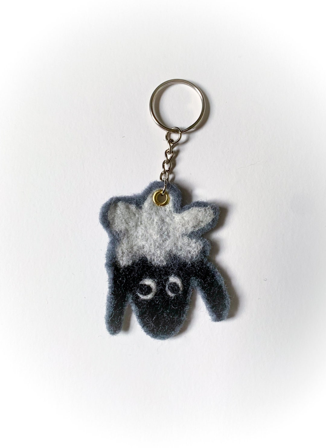 Felted Sheep Keychain Hand Felted Black Sheep Keyring Wool - Etsy