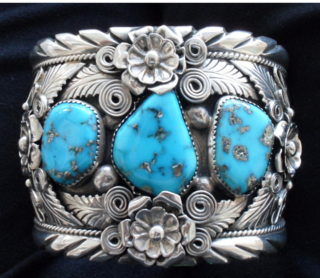GEM GRADE MORENCI Gigantic Museum Quality Navajo Gomez Tri-stone ...