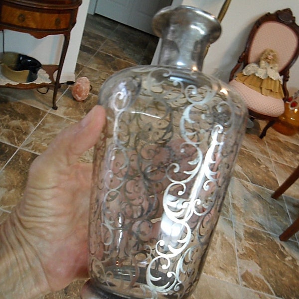 Antique Silver Overlay - Etsy