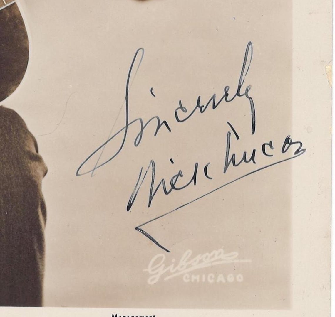 Autographed 1930s Nick Lucas & His Troubadors Black White Glossy 10x8 ...