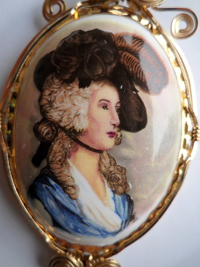 14K Vtg. 1900s Victorian Lady Eleanor Fine Bone China England Portrail ...