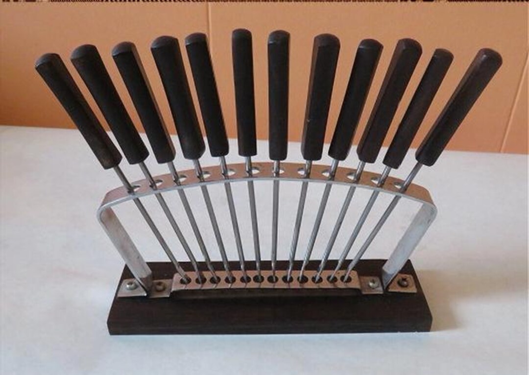 MCM Viking Japan: Stainless Cocktail Fork Set With Rosewood Handles - Etsy