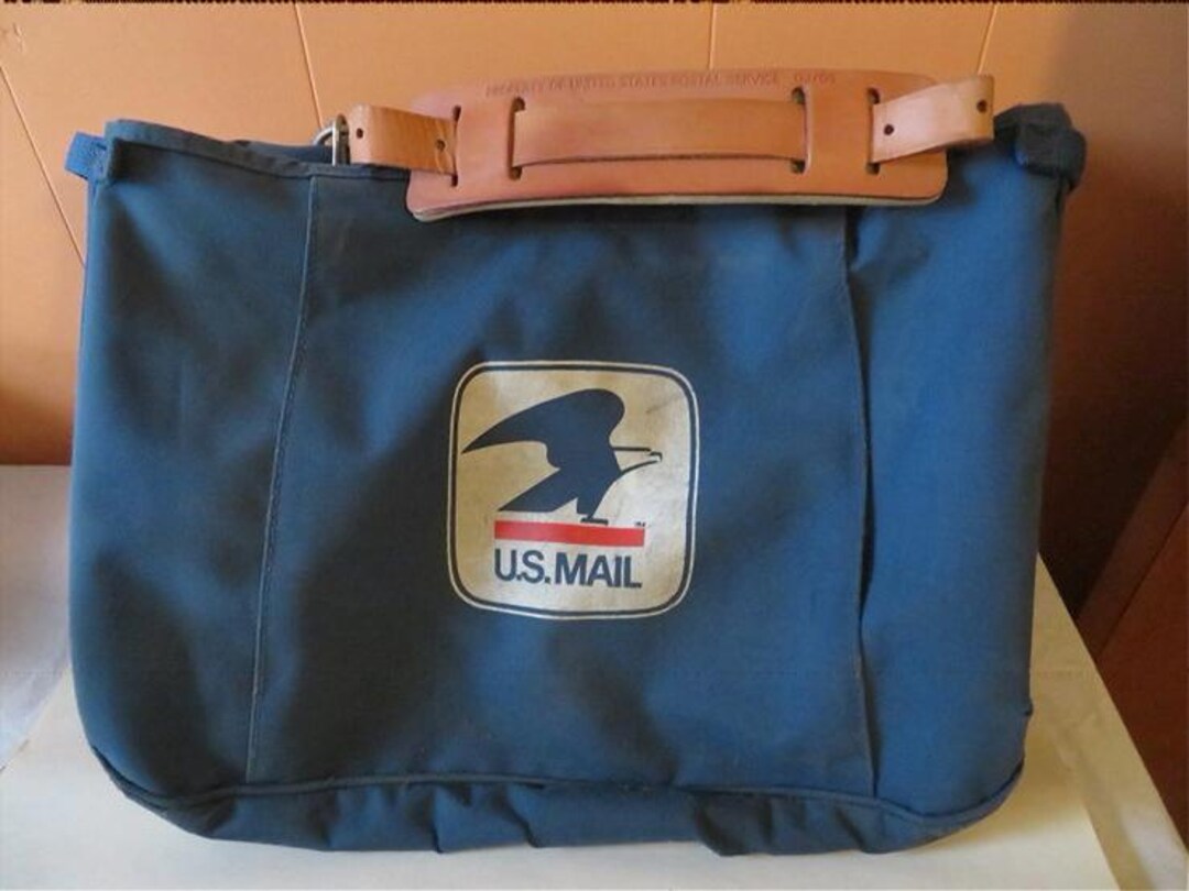 Vintage USPS Letter Carrier Canvas Mail Bag W/ Newer Strap - Old School ...