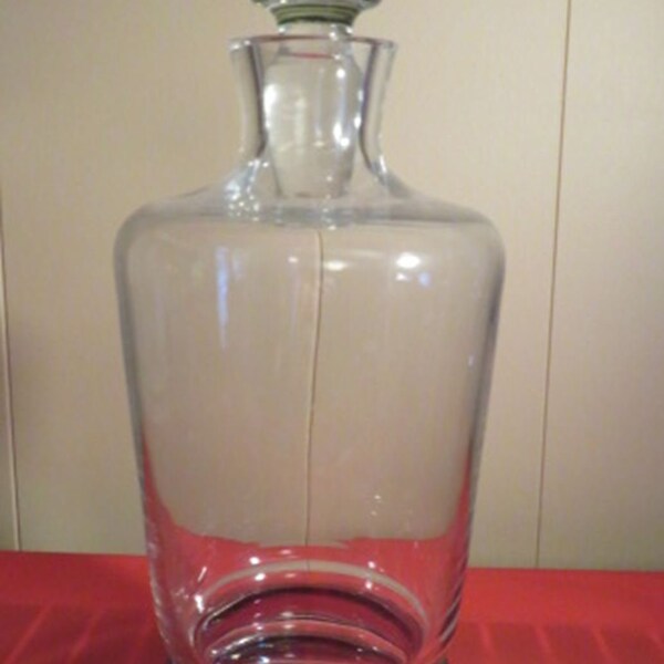 Block Crystal Decanter - Etsy