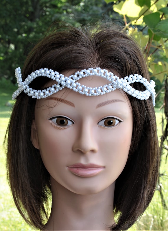 VINTAGE Beaded bridal tiara Crown for the bride on th… - Gem