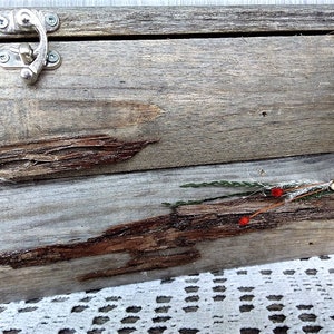 Rustic Wooden Wine Box for Wedding Ceremony, Wine Box for Couple, Time ...