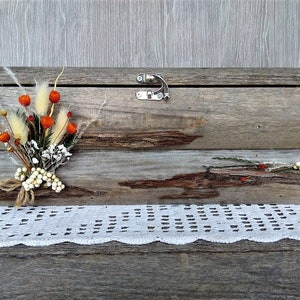 Rustic Wooden Wine Box for Wedding Ceremony, Wine Box for Couple, Time ...