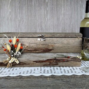 Rustic Wooden Wine Box for Wedding Ceremony, Wine Box for Couple, Time ...
