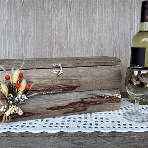 Rustic Wooden Wine Box for Wedding Ceremony, Wine Box for Couple, Time ...