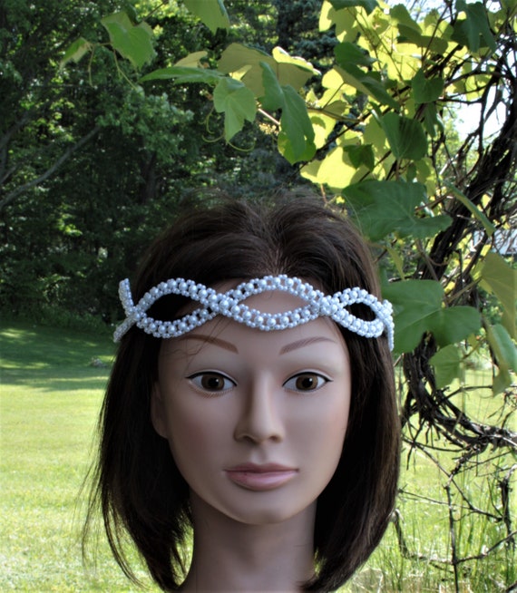 VINTAGE Beaded bridal tiara Crown for the bride on th… - Gem