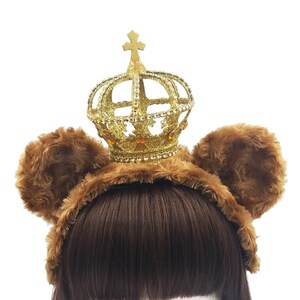 Golden Crowned Royal Princess Bear Bonnet Headdress - Available in 9 ...