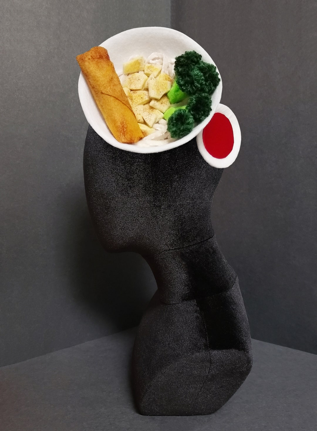 Stir Fry Chicken Noodle Bowl Fascinator or Desk Decor ~ Made to Order ...