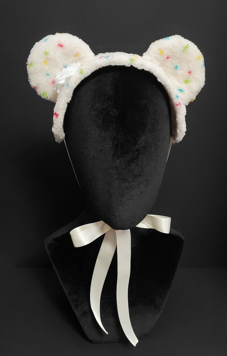 Sweet Funfetti Cake Batter Ice Cream Bear Bonnet Headdress - Made to ...