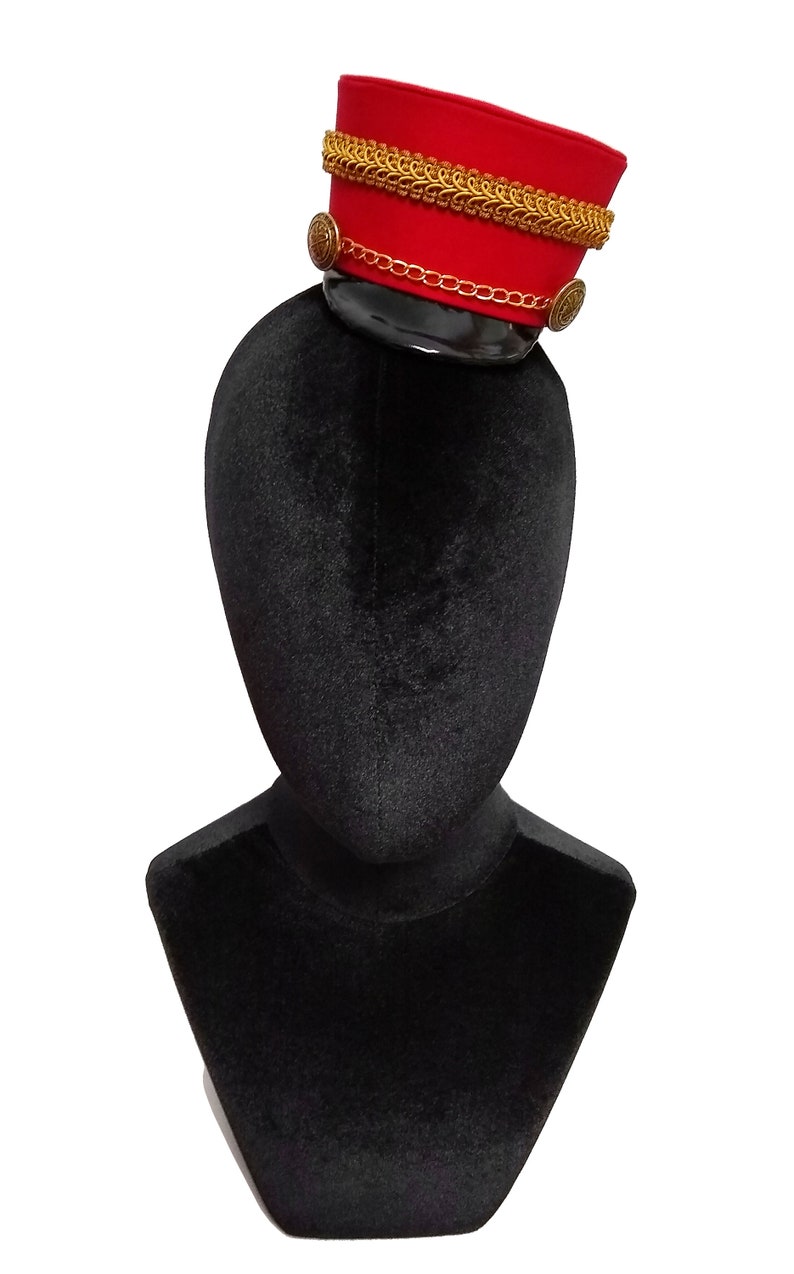 Red and Gold or Silver Mini Toy Soldier Hat Made to Order | Etsy