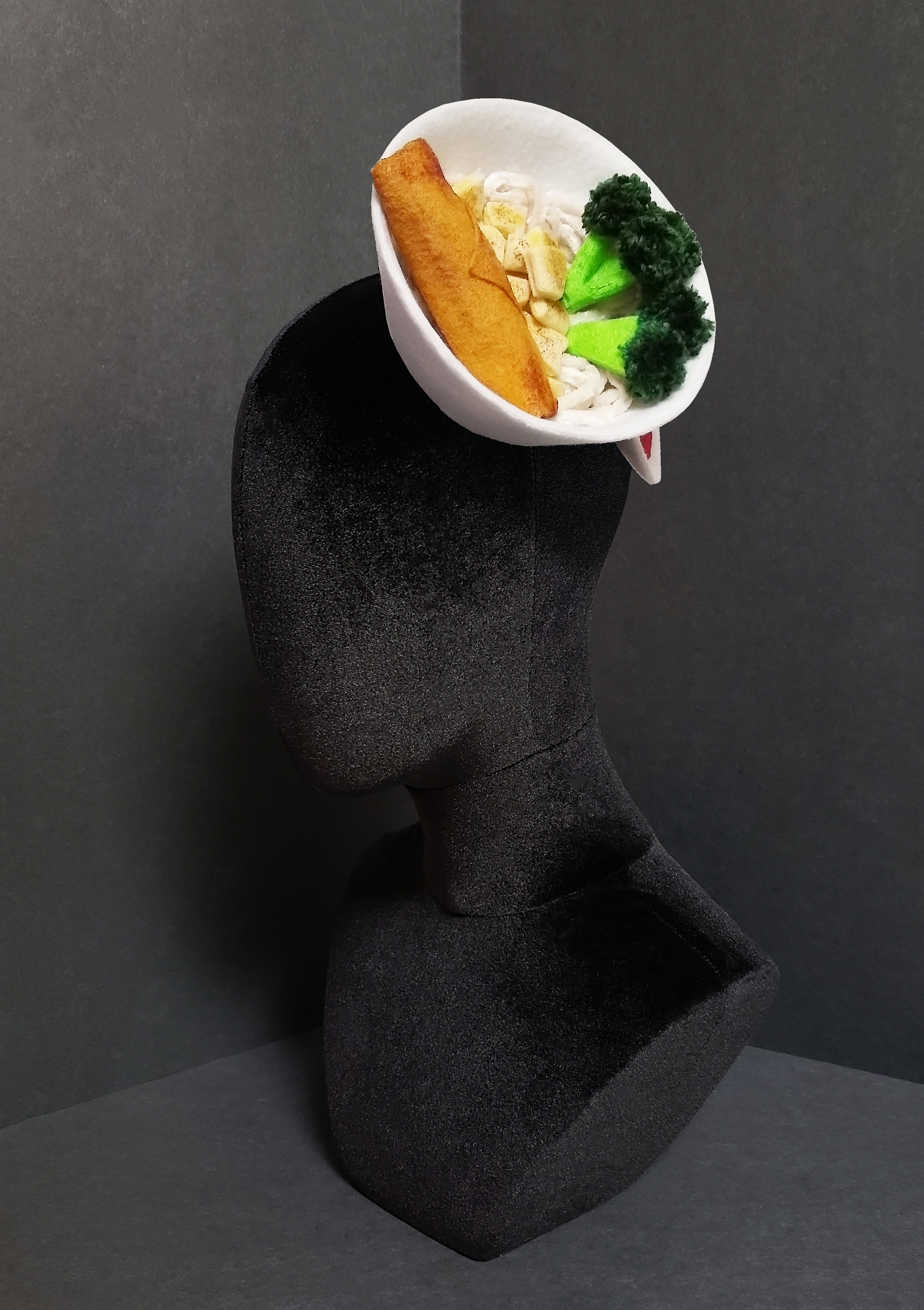 Stir Fry Chicken Noodle Bowl Fascinator Hat Made to Order | Etsy