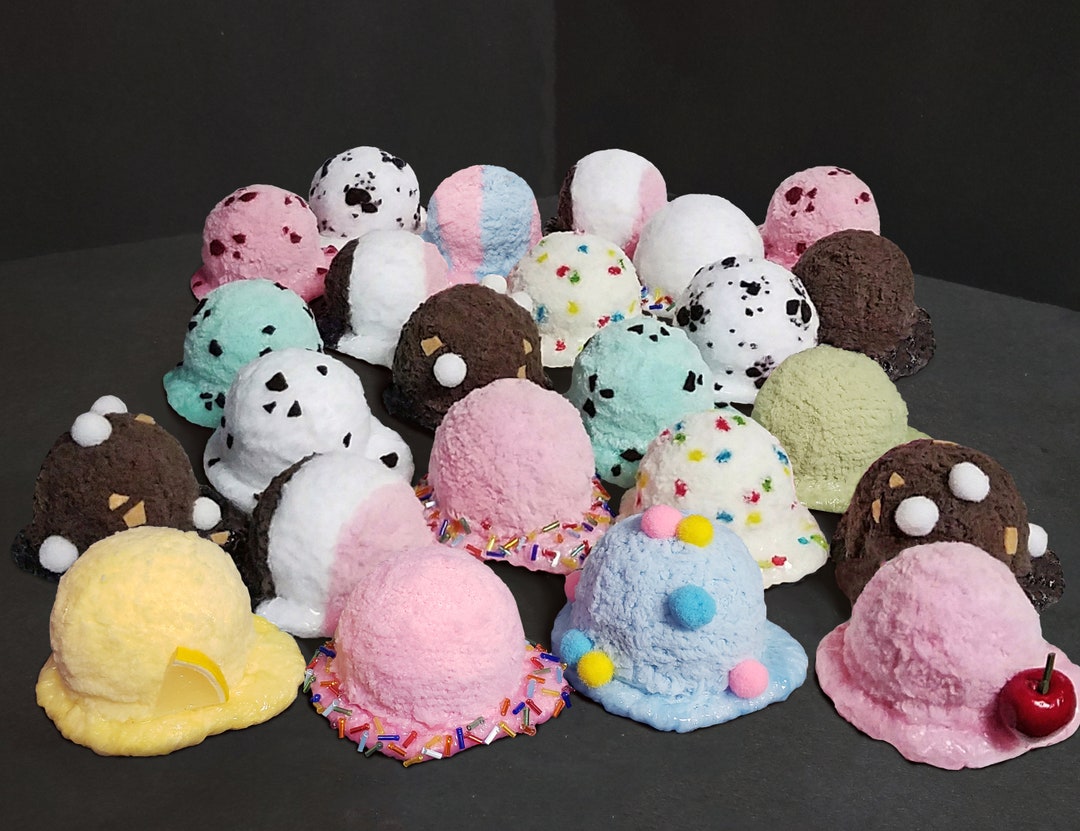Melted Ice Cream Scoop Fascinator or Desk Decor ~ 20+ Flavors Available ...