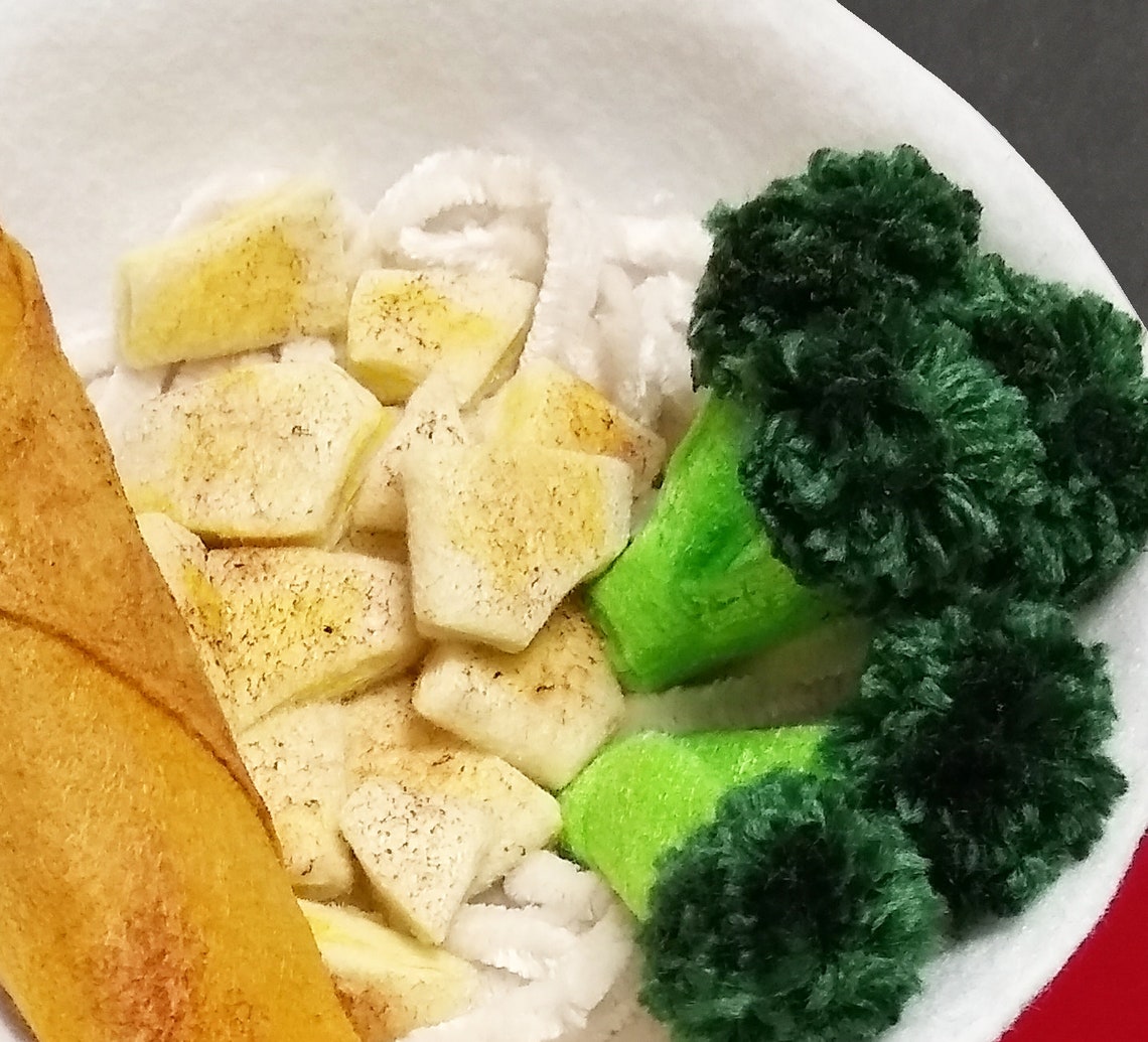 Stir Fry Chicken Noodle Bowl Fascinator or Desk Decor Made | Etsy