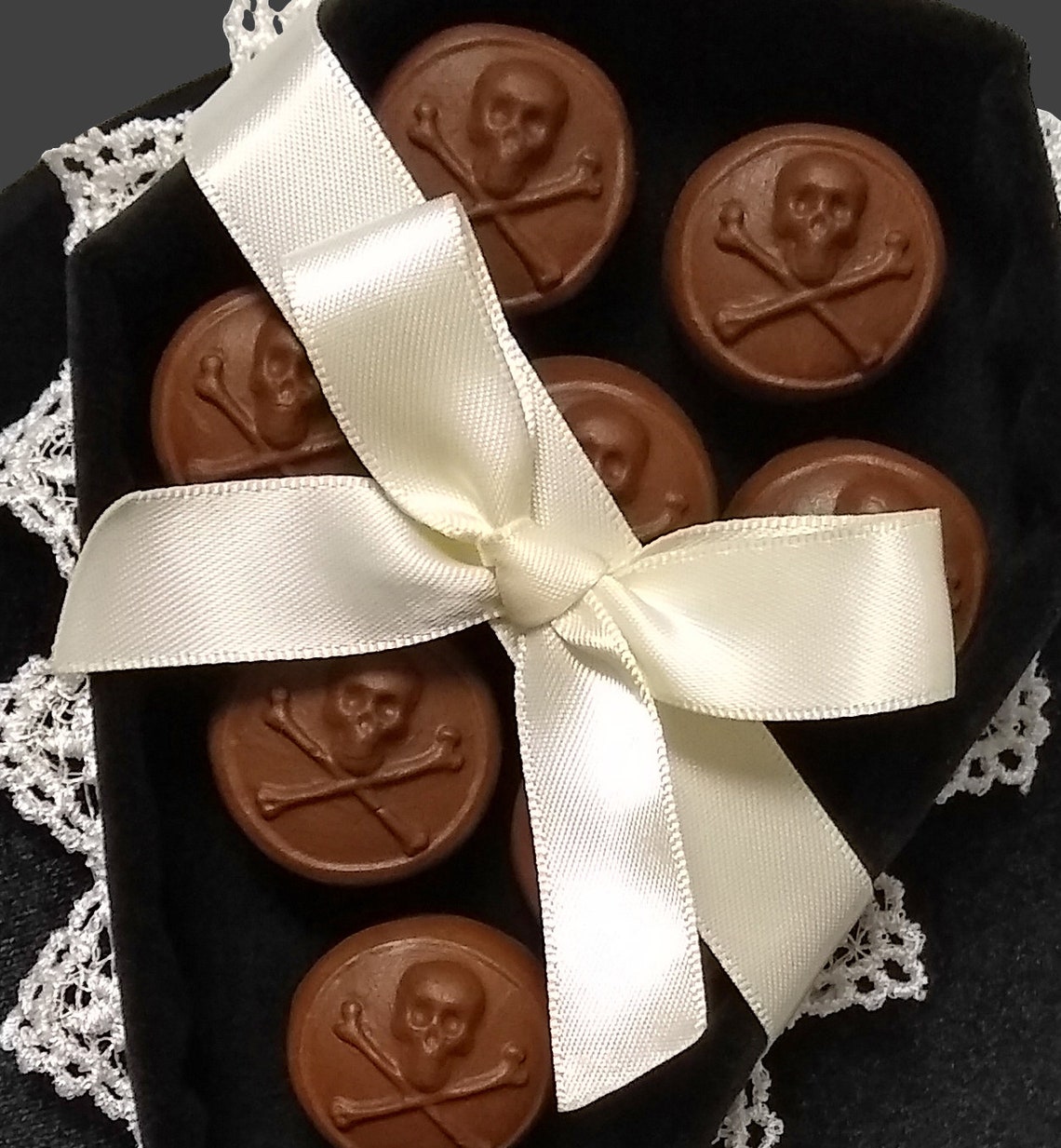 Deadly Poisoned Chocolates Black Velvet Coffin Box Hat or Desk Decor ...