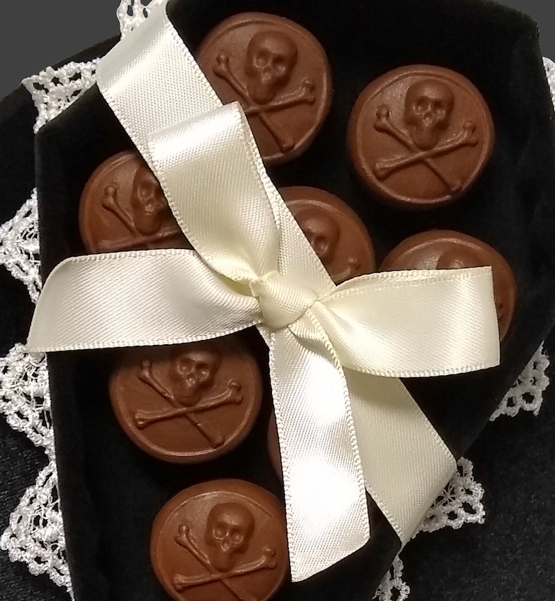 Deadly Poisoned Chocolates Black Velvet Coffin Box Hat or Desk Decor ...