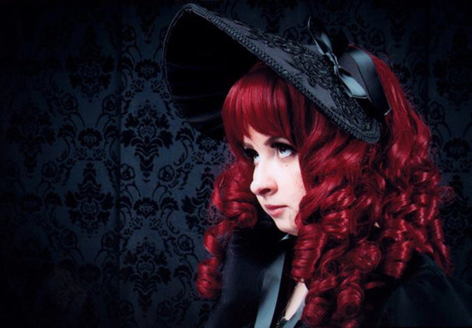 Beautiful Black Victorian Gothic Rose Bonnet Made to Order - Etsy