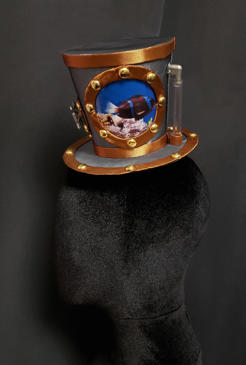 Nautical Steampunk Aquarium Porthole Top Hat Made to Order - Etsy