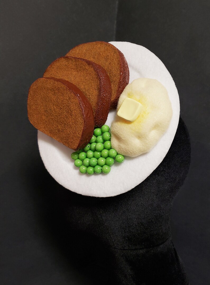 Home Cooked Meatloaf and Mashed Potatoes Dinner Fascinator Hat - Etsy