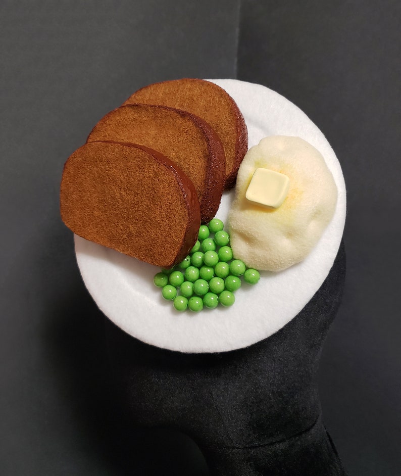 Home Cooked Meatloaf and Mashed Potatoes Dinner Fascinator Hat - Etsy