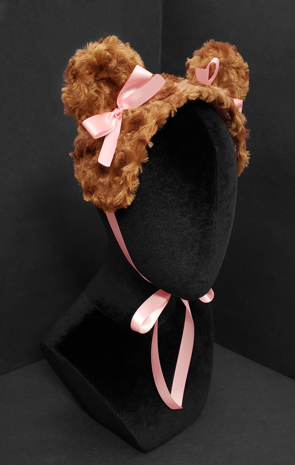 Sweet Bear Bonnet or Headband Many Fur and Bow Colors Made - Etsy