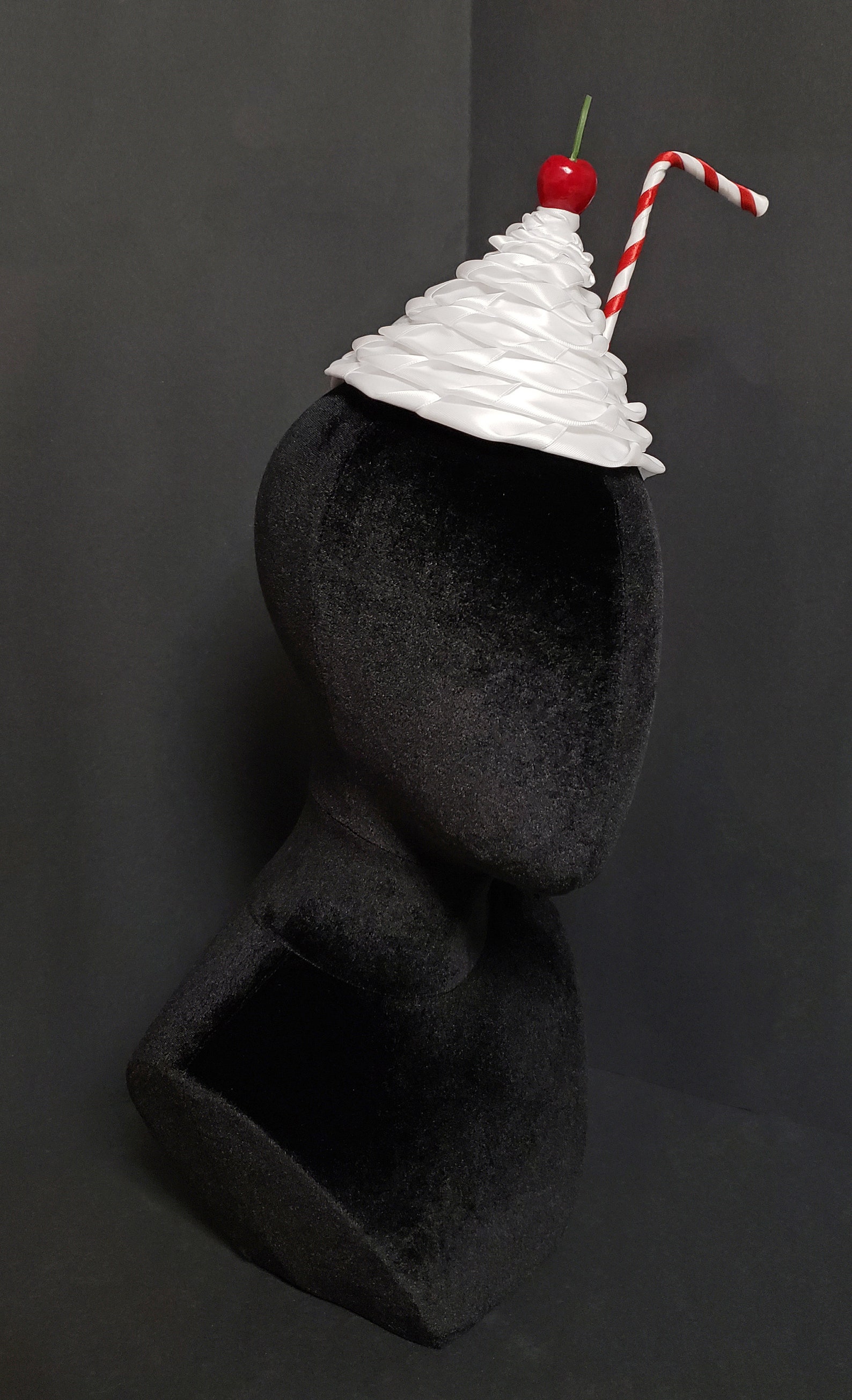 Sweet Whipped Cream Diner Milkshake Hat ~ Cherry, Strawberry, or ...