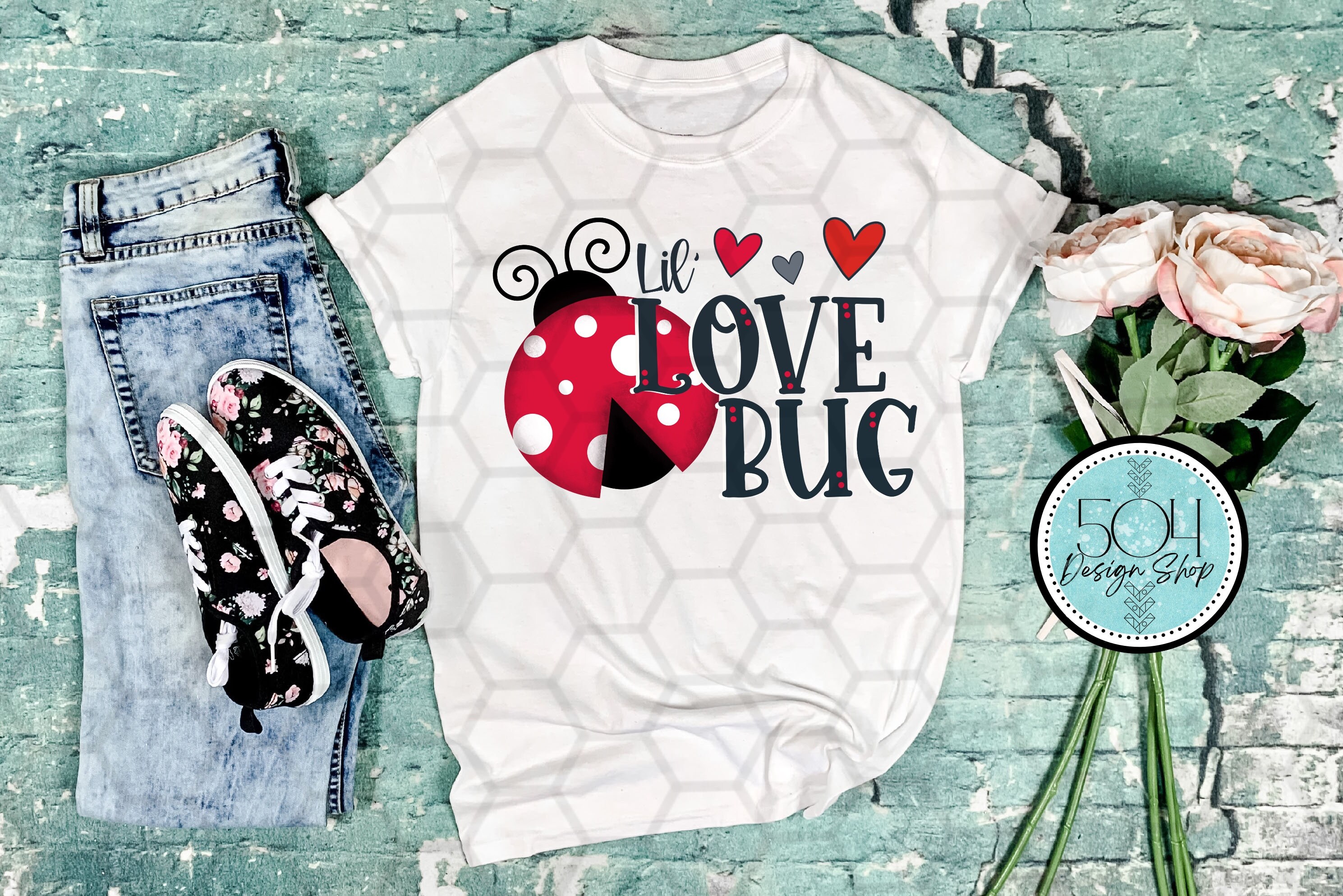 Love Bug Kids Valentine Png, Ladybug Sublimation Design for Girls ...