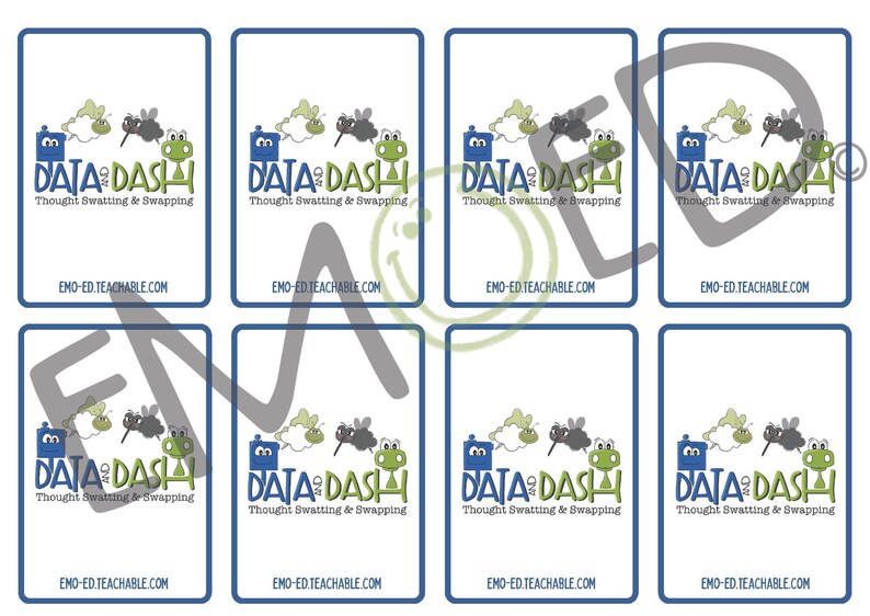 Data & Dash Thought Swapping Card Game, Emotional Intelligence, CBT ...