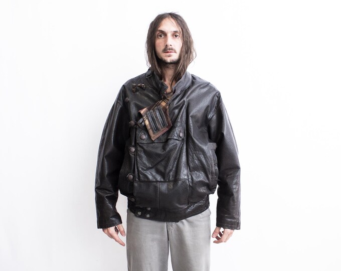 DISPATCH RIDER Swedish Motorcycle Jacket 1980s . Cashmere Lining Moto ...