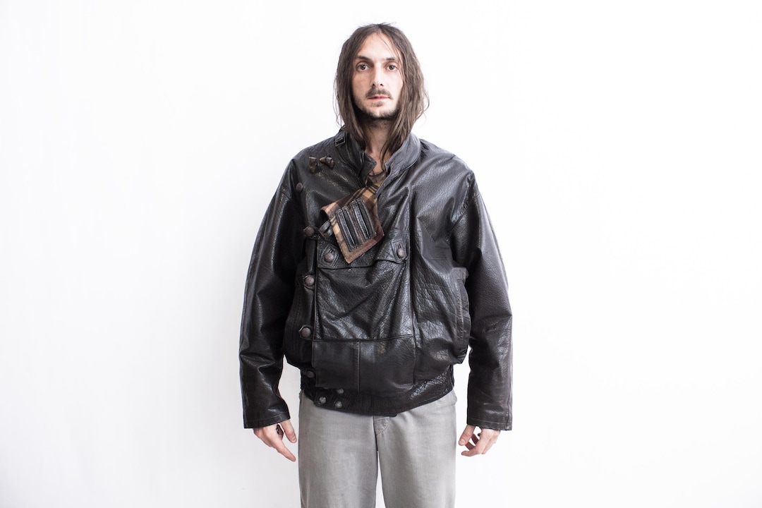 DISPATCH RIDER Swedish Motorcycle Jacket 1980s . Cashmere Lining Moto ...