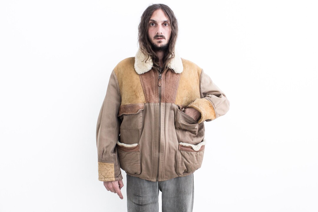 CHEVIGNON Cameraman Jacket Shearling Interior . Barnstormer Sheepskin ...