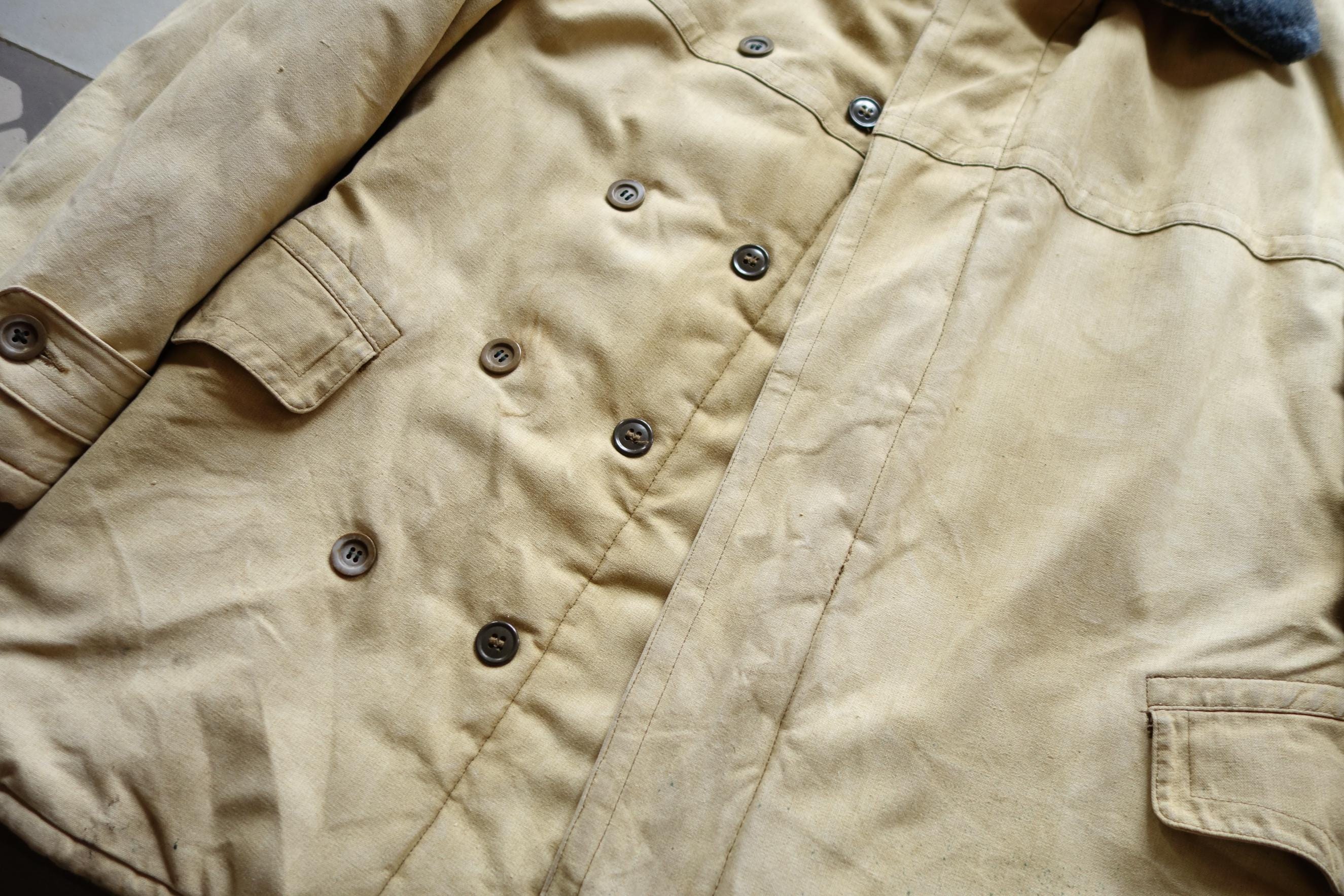 1960s Military Parka Chore Coat . DDR Quilted Army Coat Duck Cotton ...