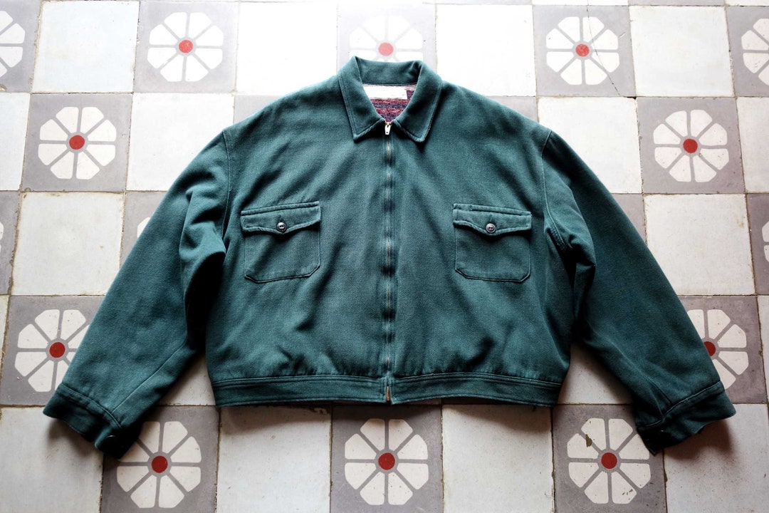 RARE 1950s BOXY Work Jacket____ - Etsy