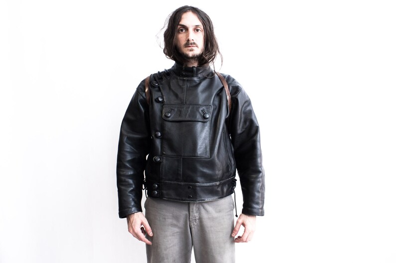 MOTO CUIR Swedish Motorcycle Jacket Replica 1980s . Punk Moto - Etsy