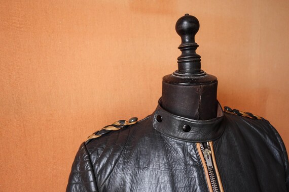1960s DDR German Motorcycle Jacket Deadstock Brown . … - Gem