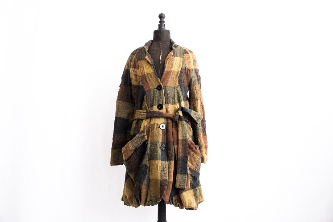 Patchwork Wool Coat Autumn Colours____ - Etsy