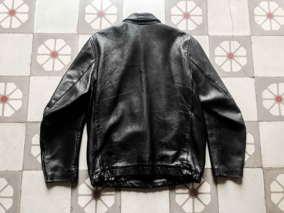 French Pilot Jacket 1980s . Air force Leather Bomber … - Gem