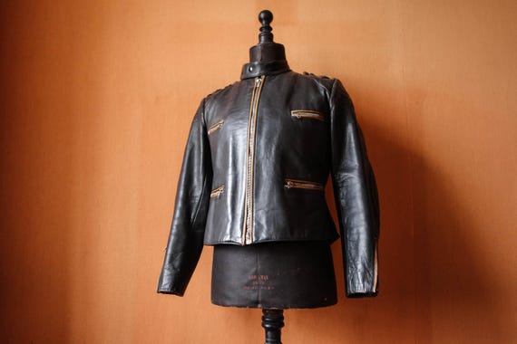 1960s DDR German Motorcycle Jacket Deadstock Brown . … - Gem