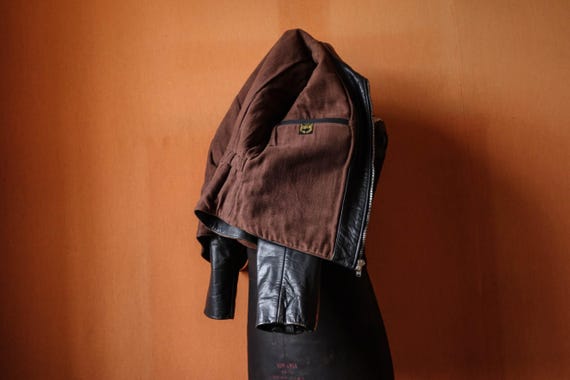 1960s DDR German Motorcycle Jacket Deadstock Brown . … - Gem