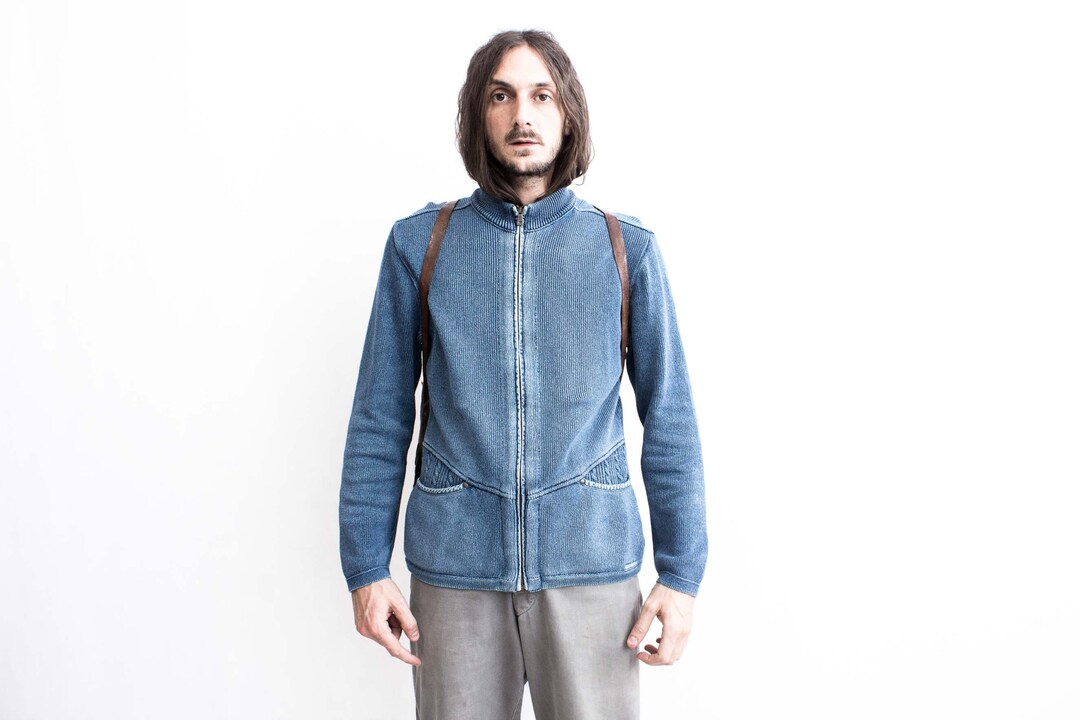 BLUE WILLIS Indigo Fisherman Pull Over____made in Denmark - Etsy