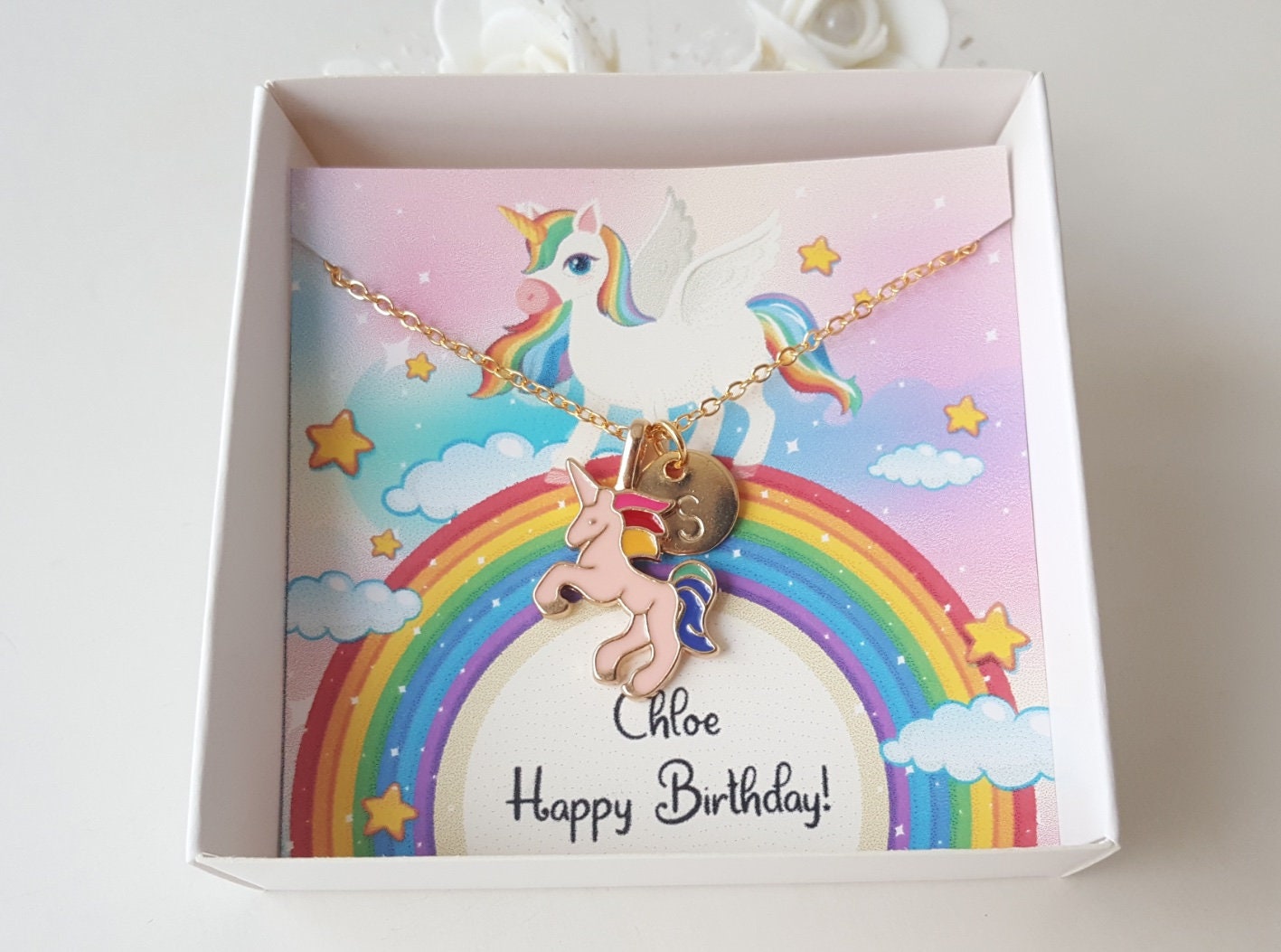 Unicorn Gift for Girls Personalized Unicorn Necklace Unicorn - Etsy ...