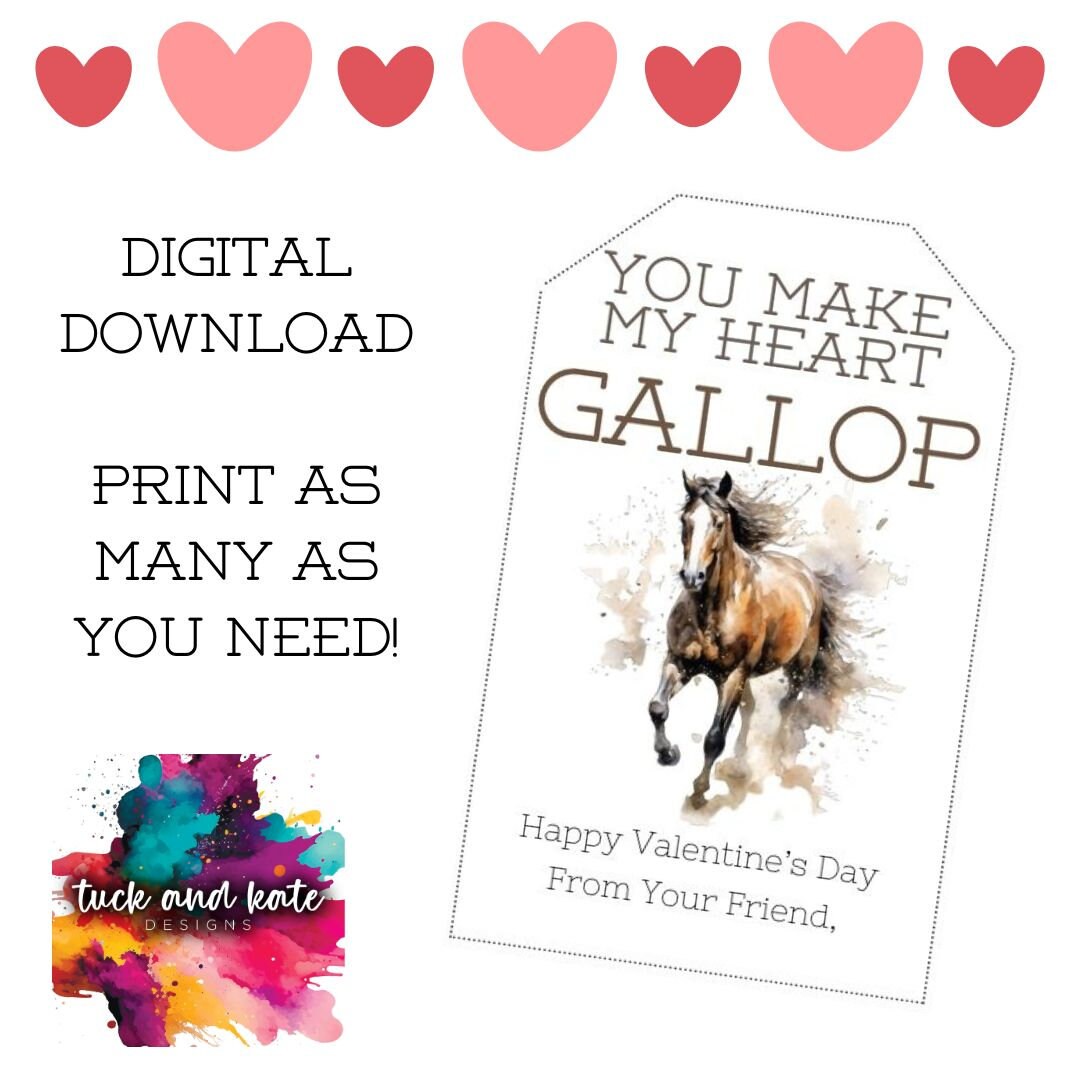 Horse Valentines, Horse Valentines Day Card, Horse Valentines Card ...